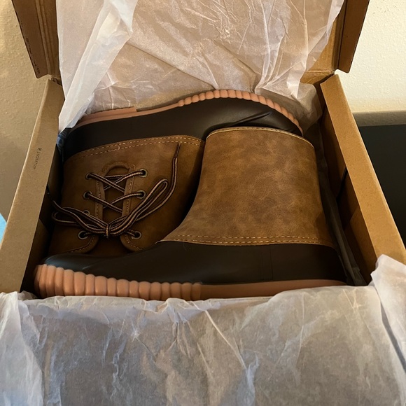 Marleylilly | Shoes | Marley Lilly Brand New Brown Duck Boots | Poshmark